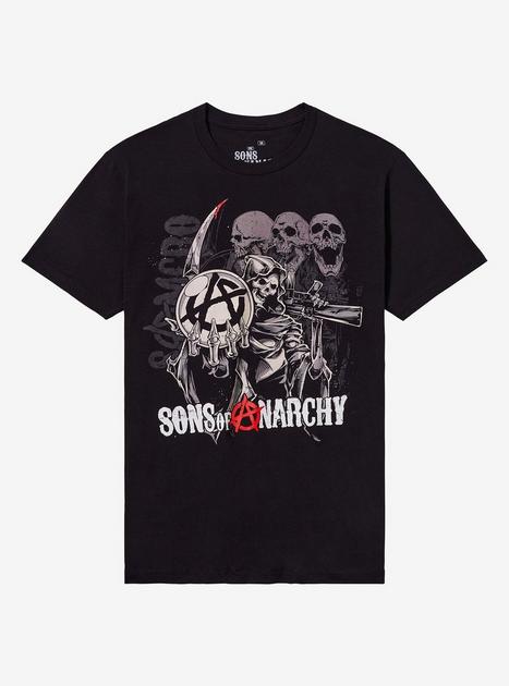Sons Of Anarchy Grim Reaper Skeletons T Shirt Hot Topic