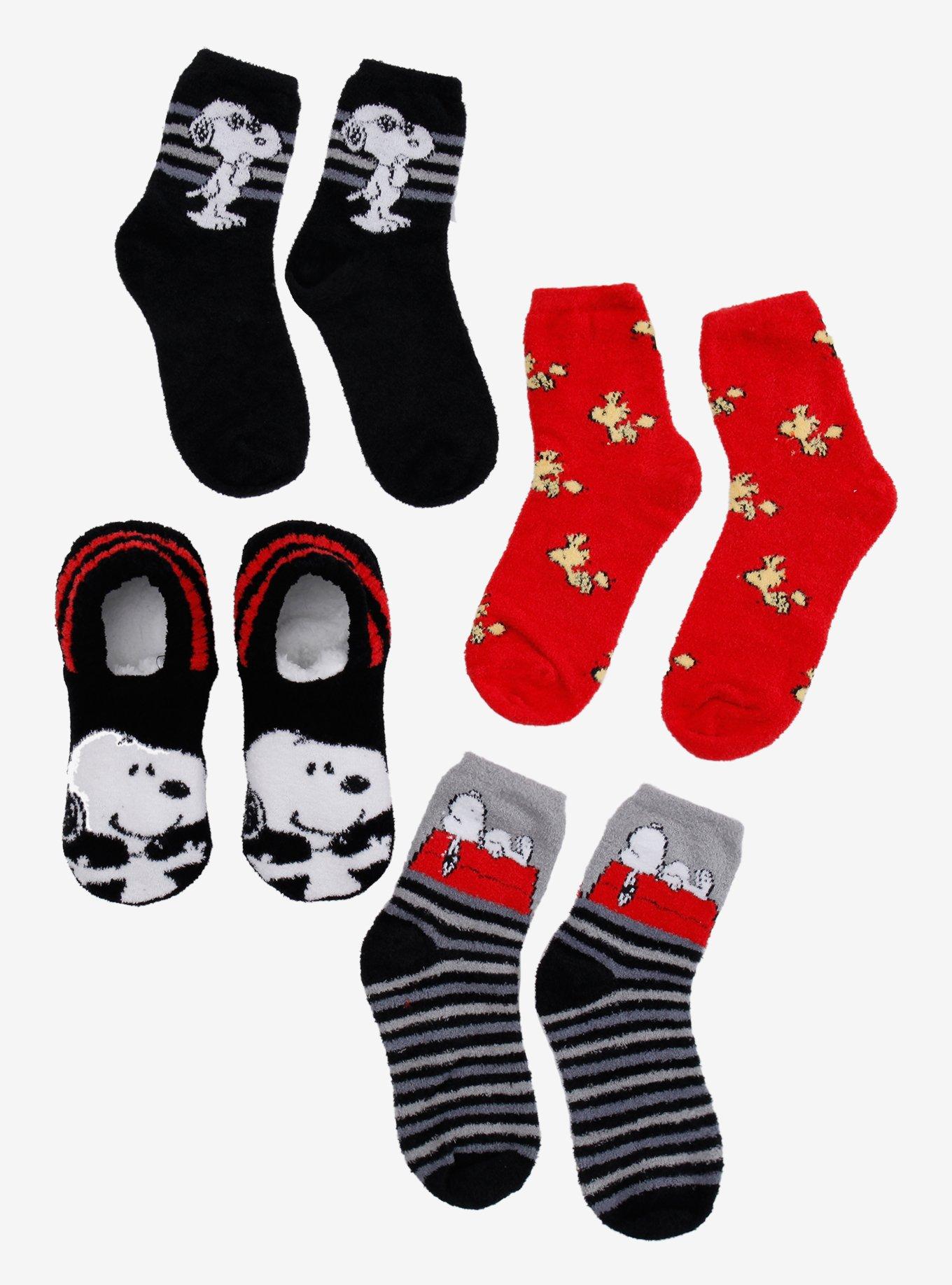 Peanuts Snoopy & Woodstock Cozy Socks Gift Set | Hot Topic