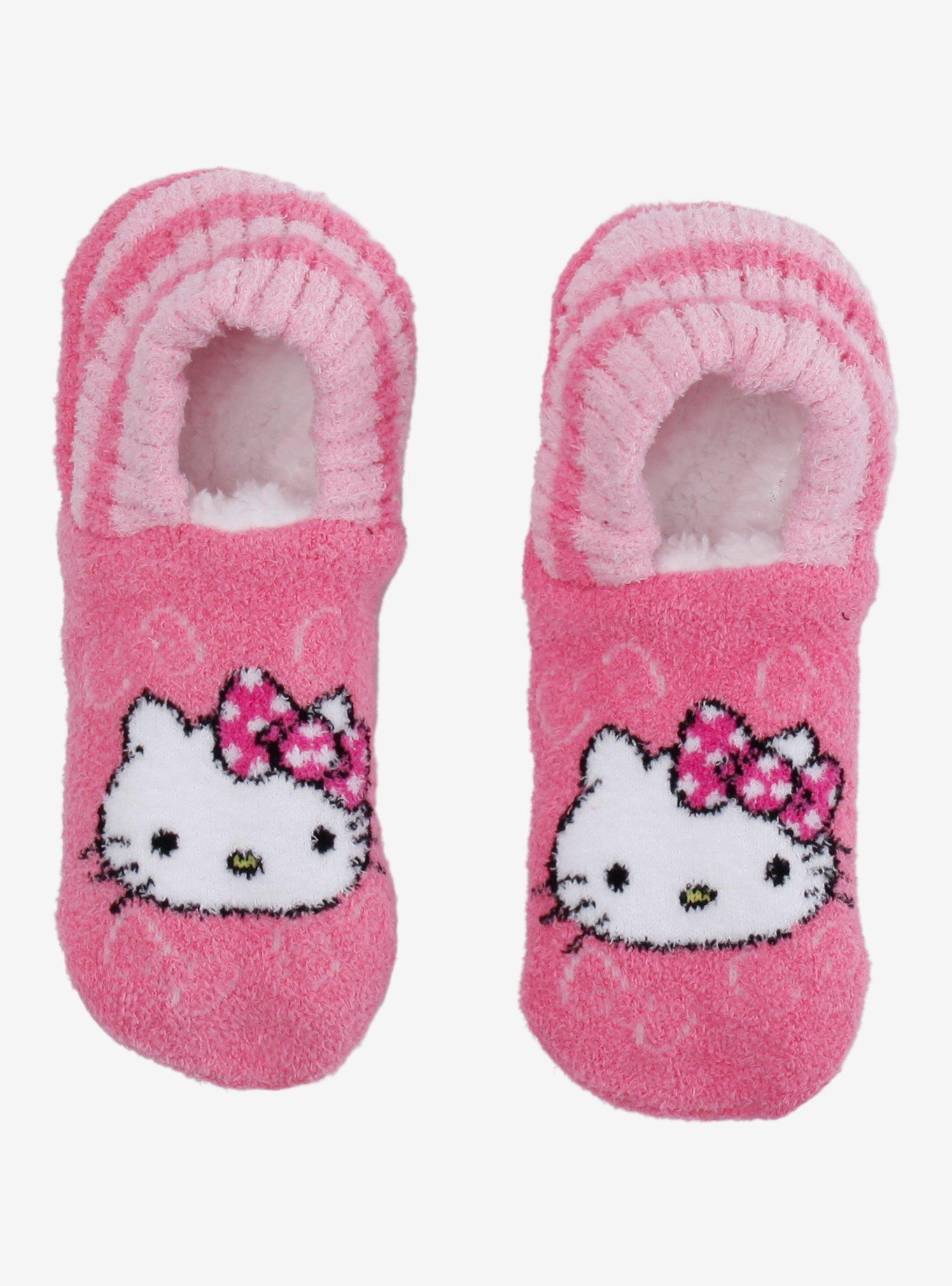 Hello Kitty Stripe Cozy Slipper Socks | Hot Topic