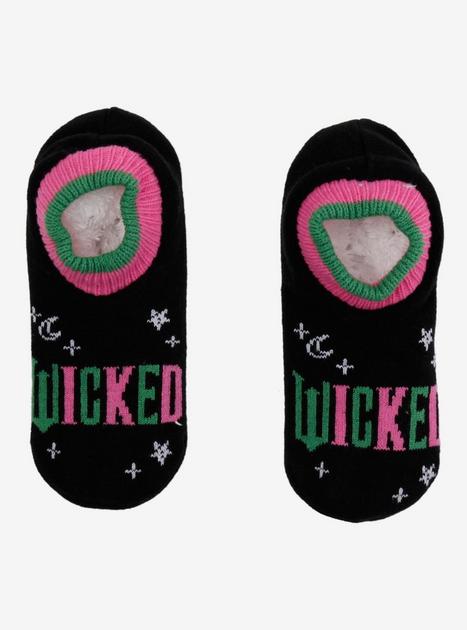 Wicked Logo Cozy Slipper Socks | Hot Topic