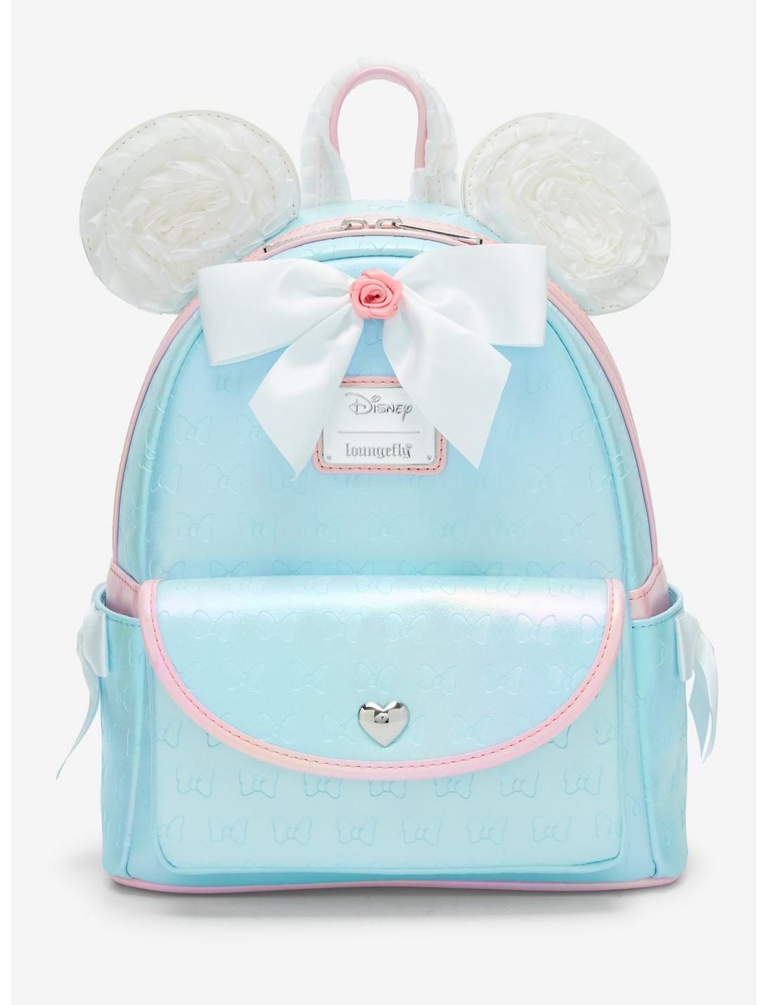 Loungefly Disney Minnie Mouse Ruffle Ears Mini Backpack Loungefly Disney Minnie Mouse Ruffle Ears Mini Backpack