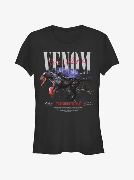 Marvel Venom Cowboy Symbiote Girls T-Shirt - BLACK | Hot Topic