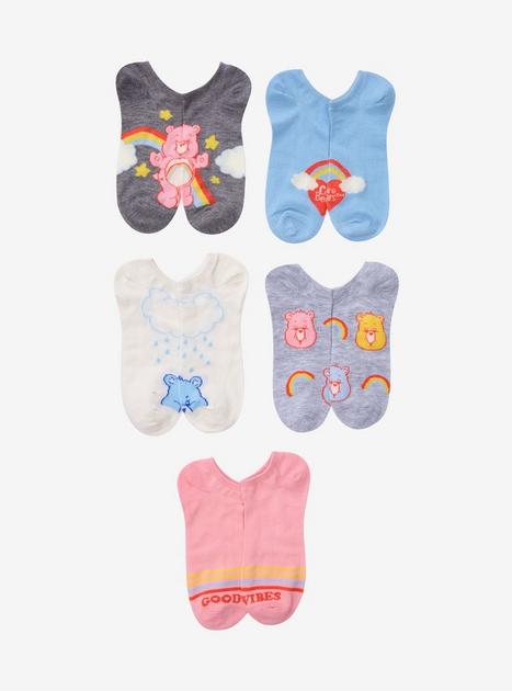 Care Bears Rainbows No-Show Socks 5 Pair | Hot Topic