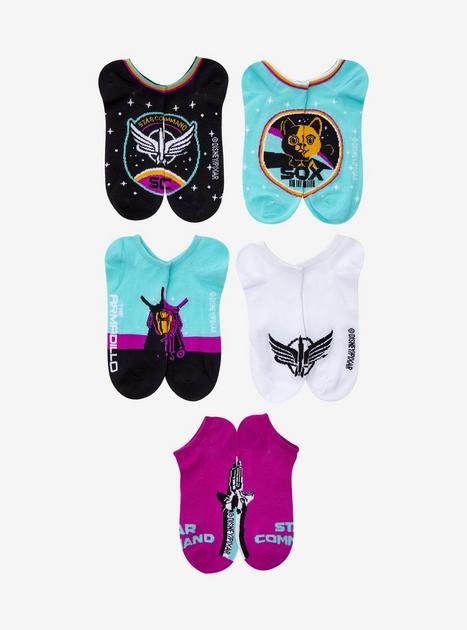 Disney Pixar Lightyear Star Command No-Show Socks 5 Pair | Hot Topic