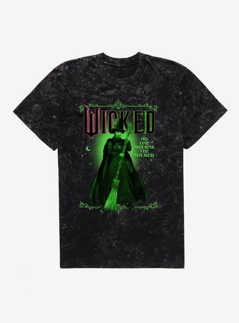 Wicked Elphaba No One Mourns The Wicked Mineral Wash T-Shirt - BLACK ...