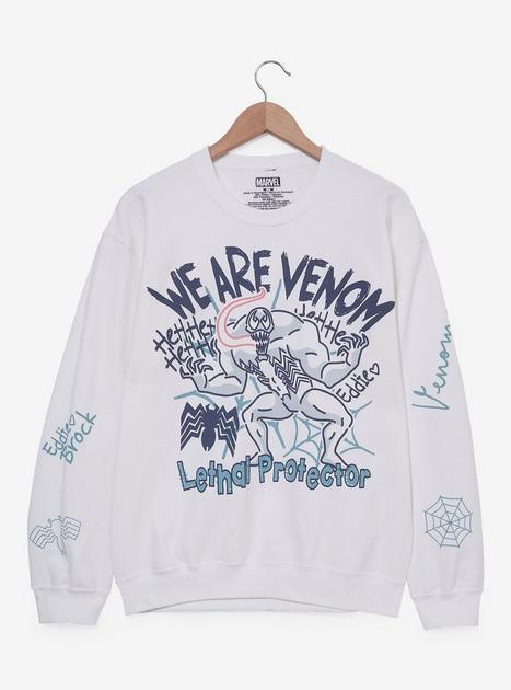 Marvel Venom Doodle Portrait Women's Crewneck | BoxLunch