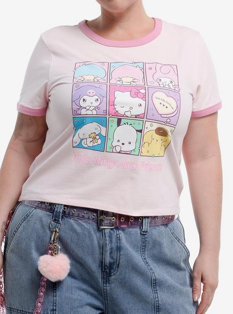 Hello Kitty And Friends Missing You Girls Ringer Baby T-Shirt Plus Size ...