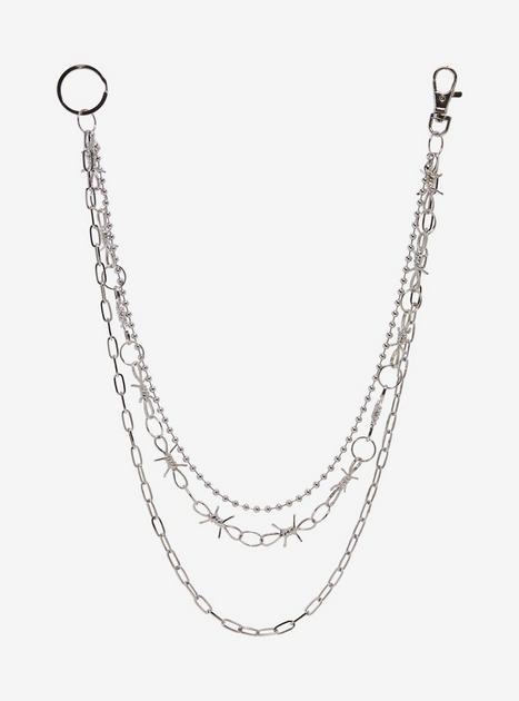 Barbed Wire 18 Inch, 21 Inch & 24 Inch Triple Wallet Chain | Hot Topic