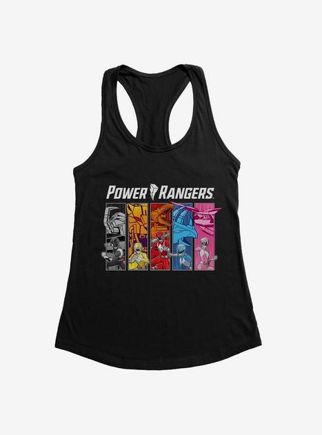 Mighty Morphin Power Rangers Lineup Girls Tank - BLACK | Hot Topic