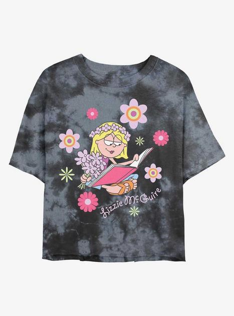 Disney Lizzie McGuire Groovy Lizzie Girls Tie-Dye Crop T-Shirt - MULTI ...