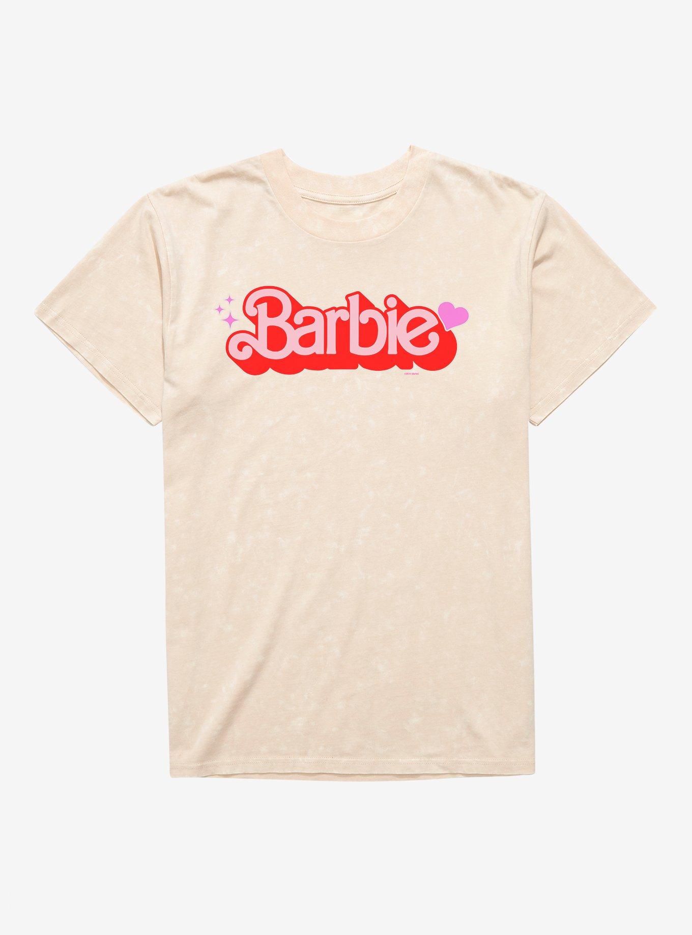 Barbie Red Heart Logo T-Shirt - BEIGETAN | BoxLunch