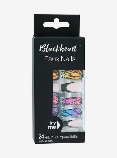 Blackheart Butterfly Press-On Nails | Hot Topic