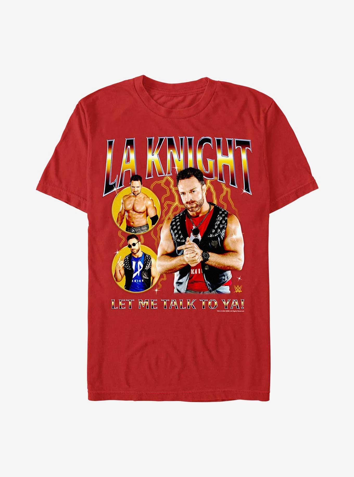 WWE LA Knight Collage T-Shirt - RED | Hot Topic