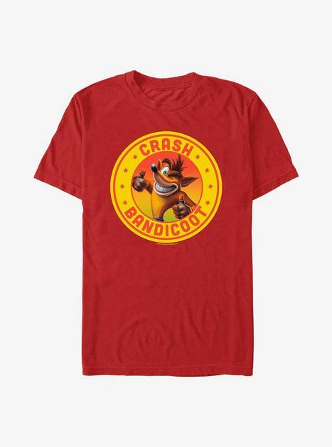 Crash Bandicoot Crash Stamp T-Shirt - RED | Hot Topic