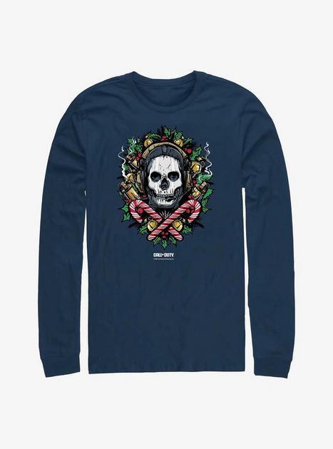 Call of Duty Warfare Wreath Long-Sleeve T-Shirt - BLUE | Hot Topic