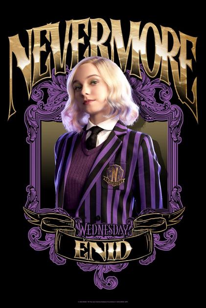Wednesday Enid Portrait Poster - WHITE | Hot Topic