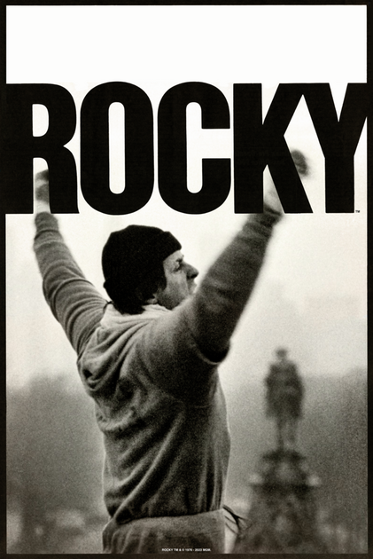 Rocky Steps Pose Poster - WHITE | Hot Topic