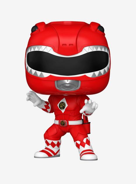 Funko Mighty Morphin Power Rangers Pop! Movies Red Ranger Vinyl Figure ...