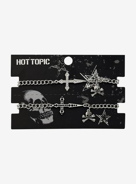 Skull & Crossbones Best Friend Chain Bracelet | Hot Topic