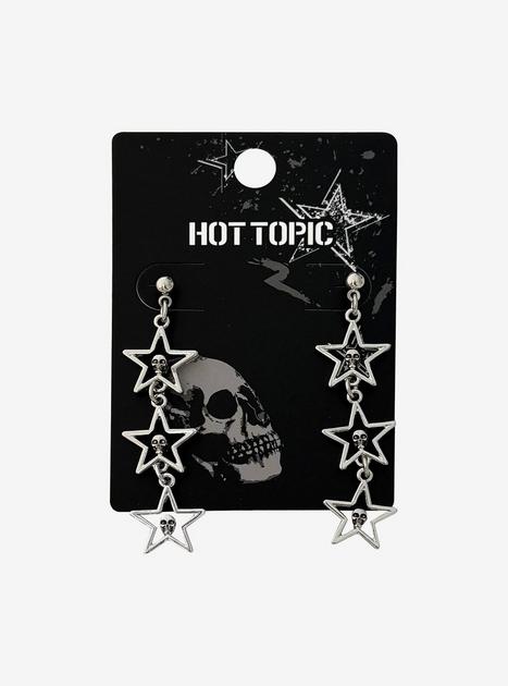 Skull Star Drop Earrings | Hot Topic