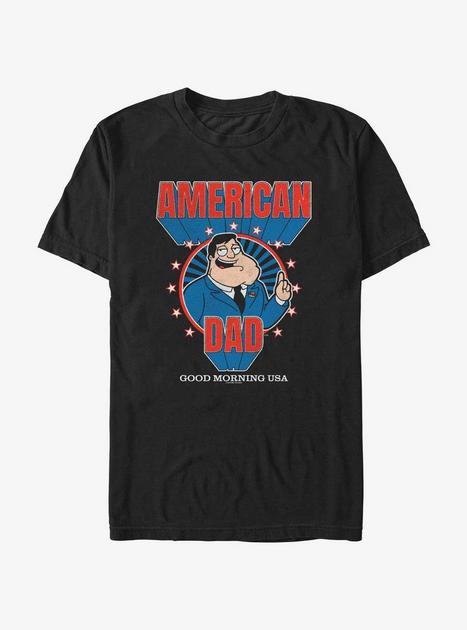 American Dad One Dad T-Shirt - BLACK | BoxLunch