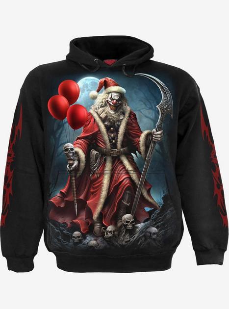 Spiral Santa Clown Hoodie | Hot Topic