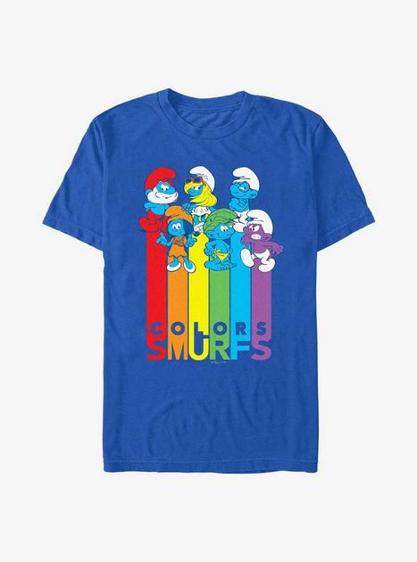 The Smurfs Colors Smurfs T-Shirt - BLUE | BoxLunch