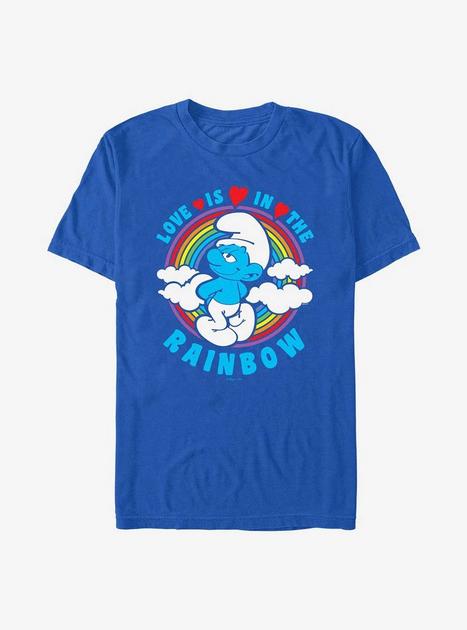 The Smurfs Love Is In The Rainbow T-Shirt - BLUE | BoxLunch