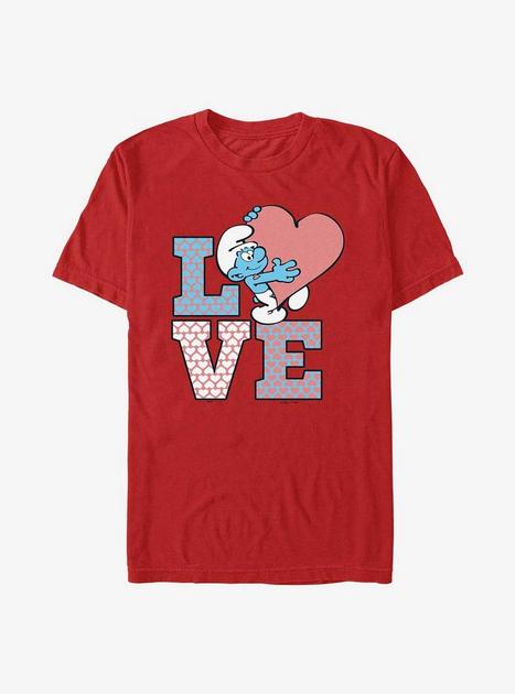 The Smurfs Love Smurf T-Shirt - RED | BoxLunch