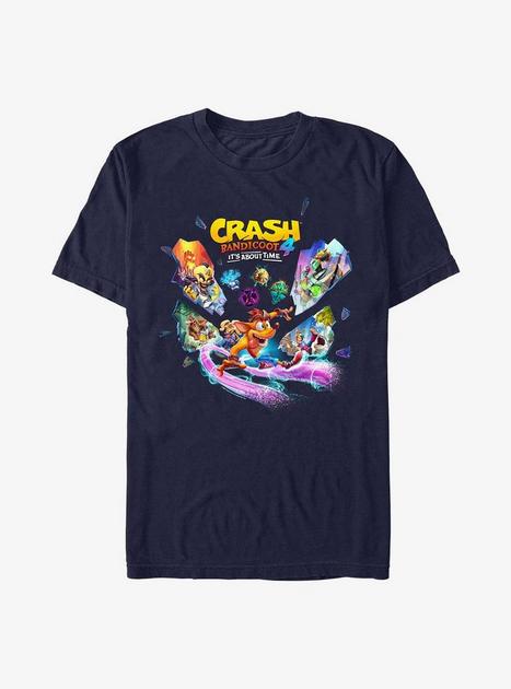 Crash Bandicoot Crash Time Shards T-Shirt - BLUE | BoxLunch