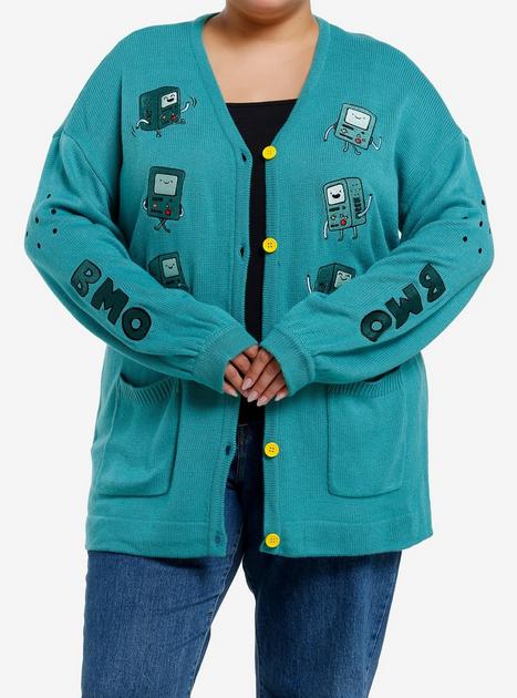 Adventure Time BMO Poses Girls Cardigan Plus Size | Hot Topic
