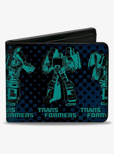 Transformers Grimlock Poses Halftone Black Blues Bifold Wallet | Hot Topic
