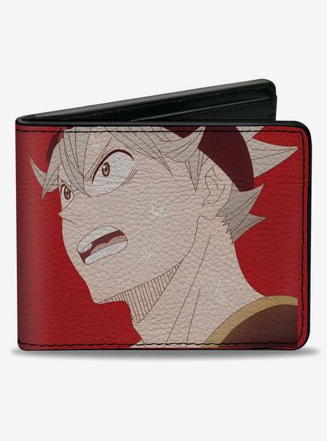 Black Clover Asta Sweating Pose Red Bifold Wallet | Hot Topic