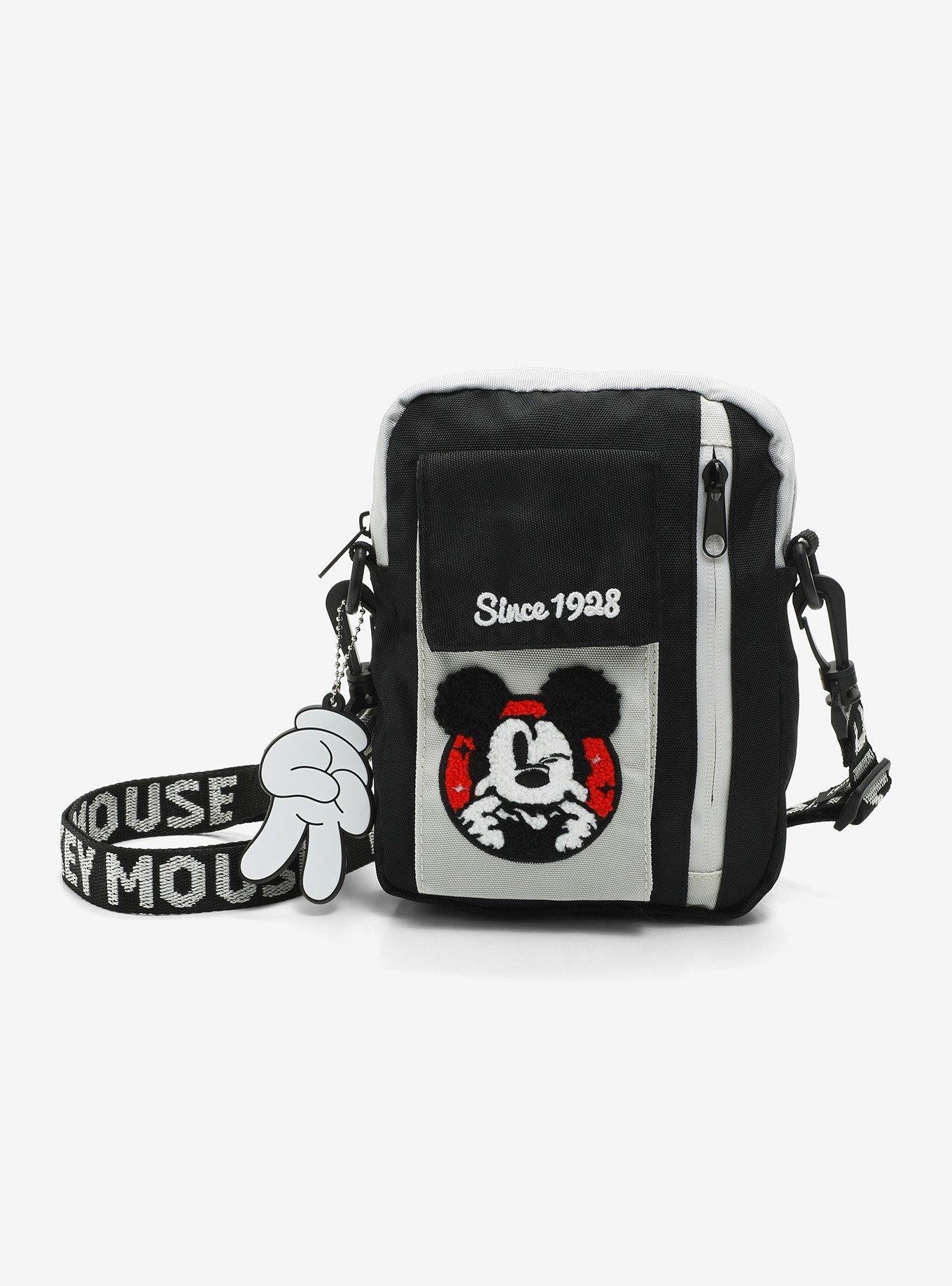 Disney Mickey Mouse Patch Athletic Crossbody Bag | Hot Topic