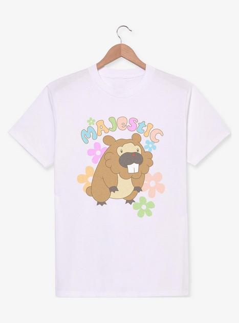 Pokemon Bidoof Majestic T-Shirt - WHITE | BoxLunch