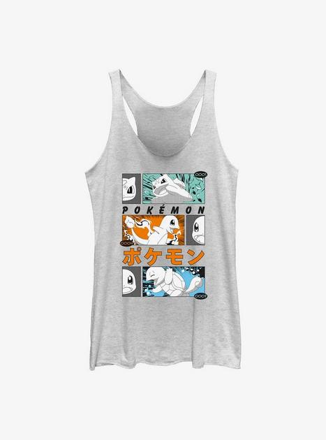Pokemon Starters Posters Style Womens Tank Top - WHITE | BoxLunch