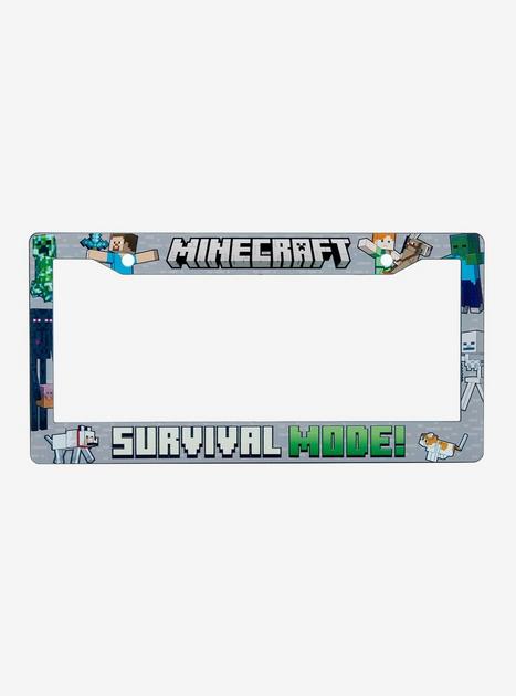 Minecraft Survival Mode License Plate Frame | Hot Topic