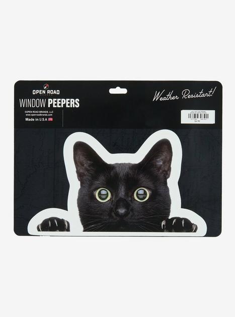 Black Cat Window Peeper Decal | Hot Topic
