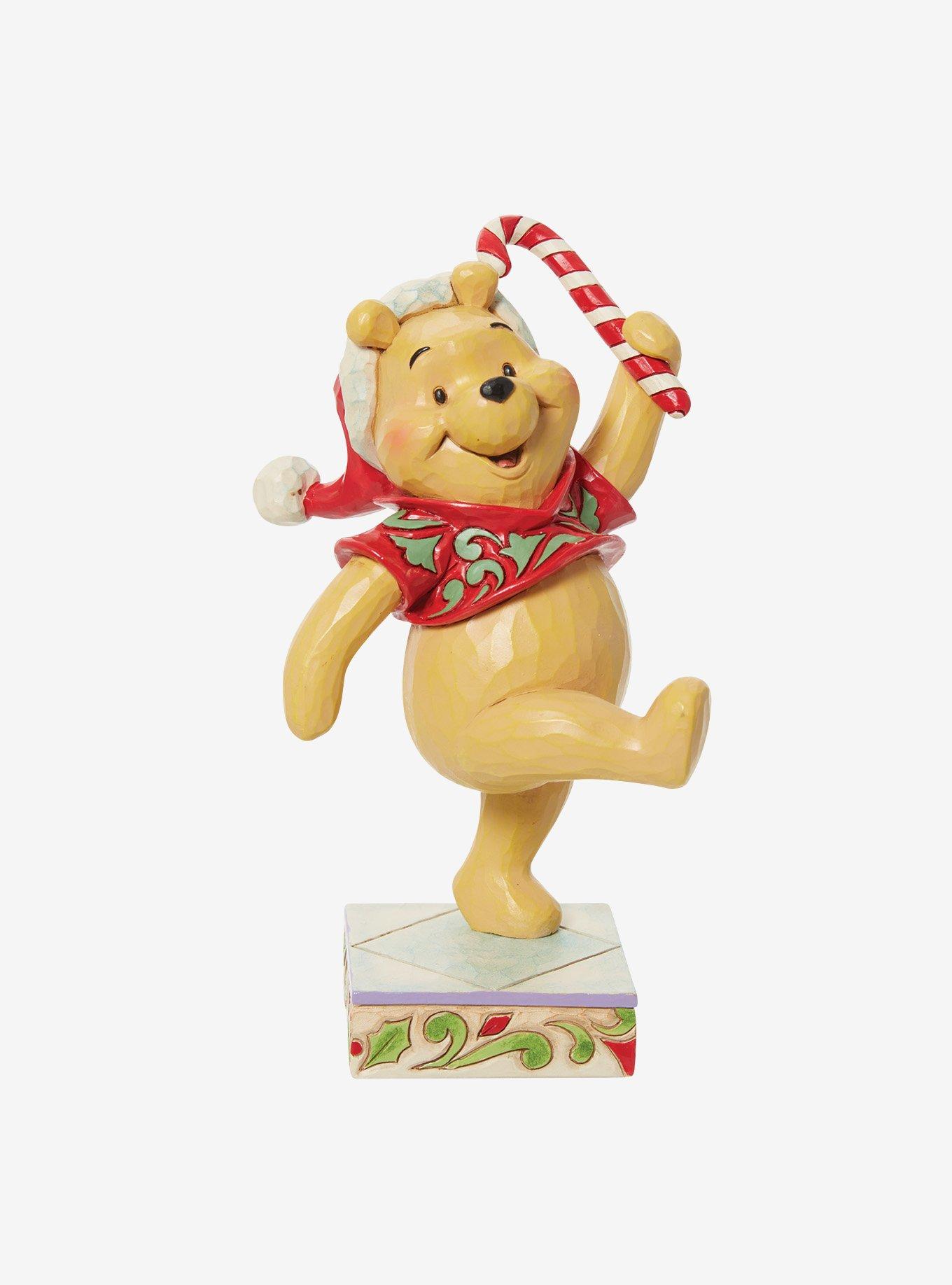 Disney Winnie The Pooh Candy Cane Jim Shore Figure | BoxLunch