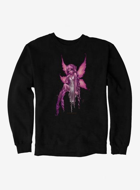 Fairies By Trick Blossom Wing Fairy Sweatshirt - BLACK | Hot Topic