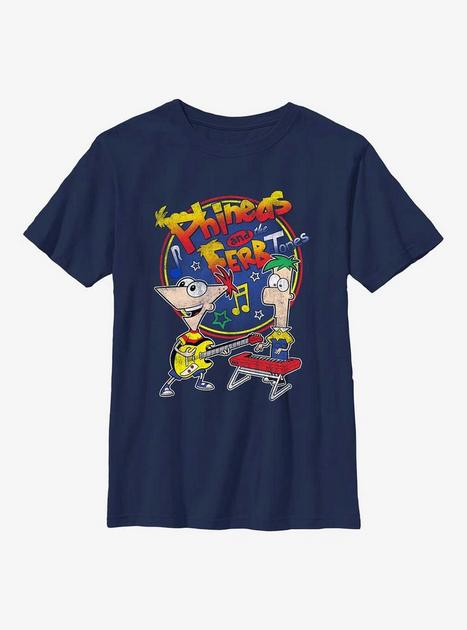 Phineas And Ferb Ferb Tones Reunion Youth T-Shirt - BLUE | BoxLunch