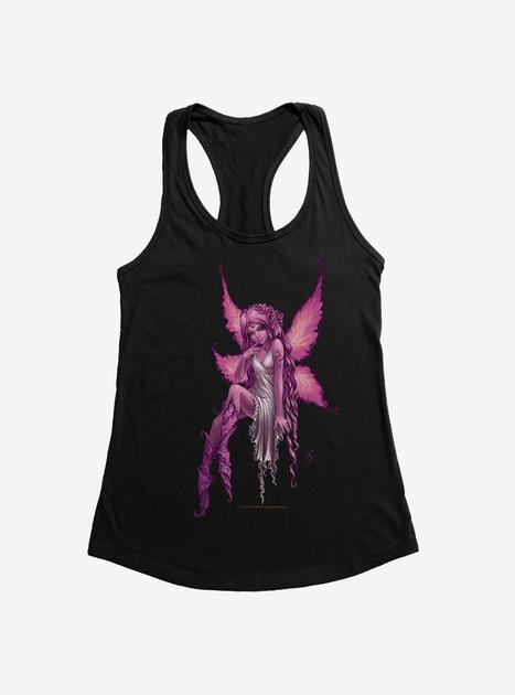 Fairies By Trick Blossom Wing Fairy Girls Tank - BLACK | Hot Topic