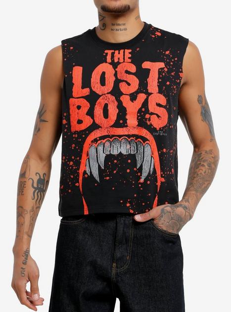 The Lost Boys Fangs Crop Muscle Tank Top | Hot Topic