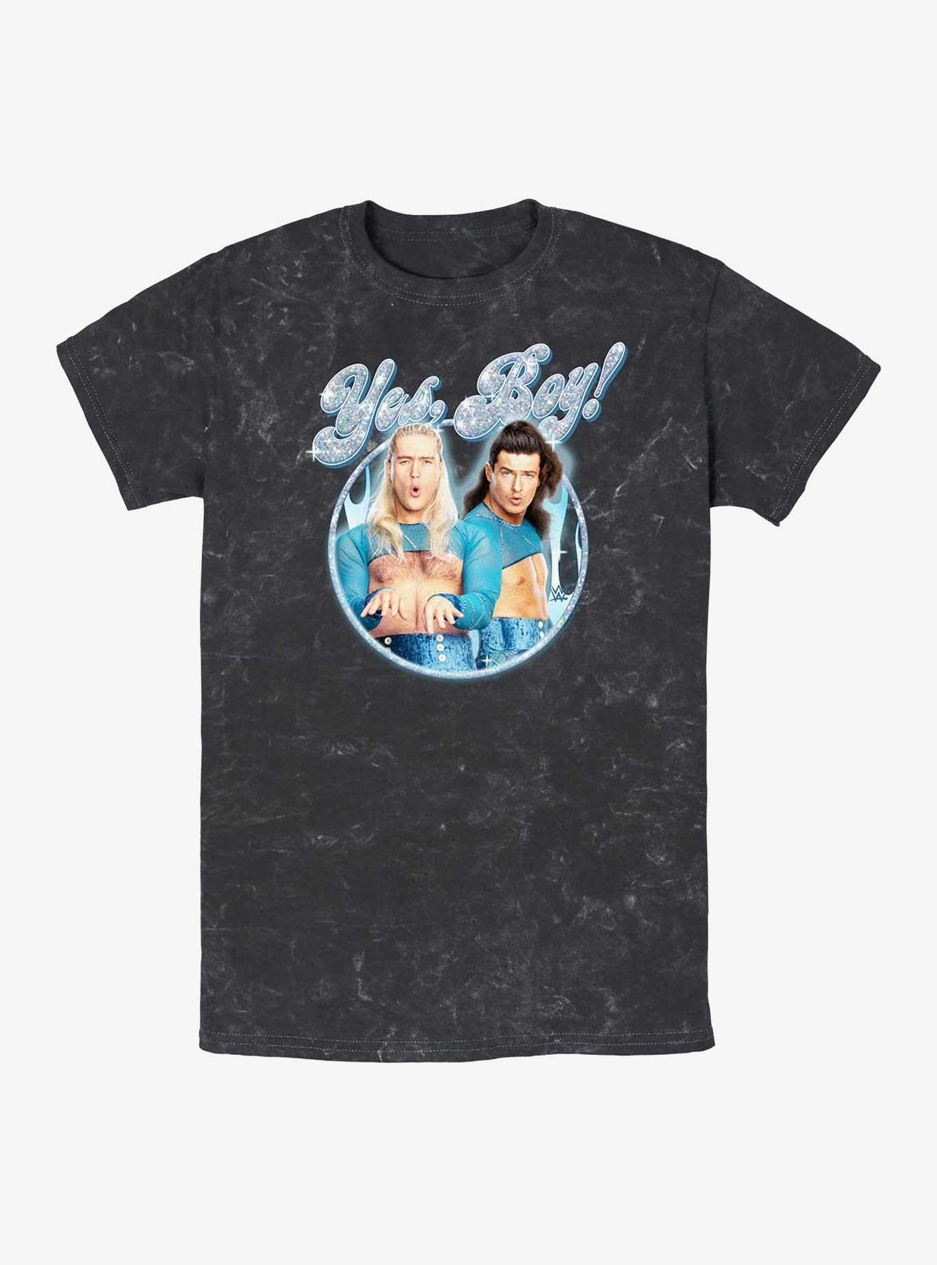 WWE Pretty Deadly Yes Boy Mineral Wash T-Shirt - BLACK | BoxLunch