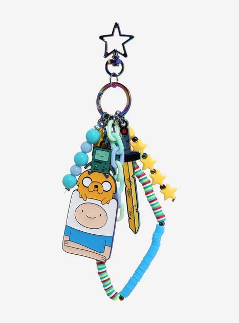 Adventure Time Characters Multi-Charm Beaded Keychain - BoxLunch ...
