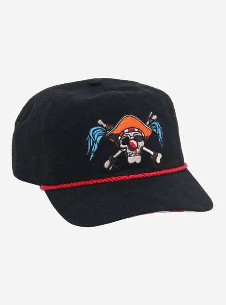 One Piece Buggy Jolly Roger Snapback Hat | Hot Topic