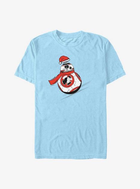 Star Wars BB8 Santa Roll T-Shirt - BLUE | BoxLunch