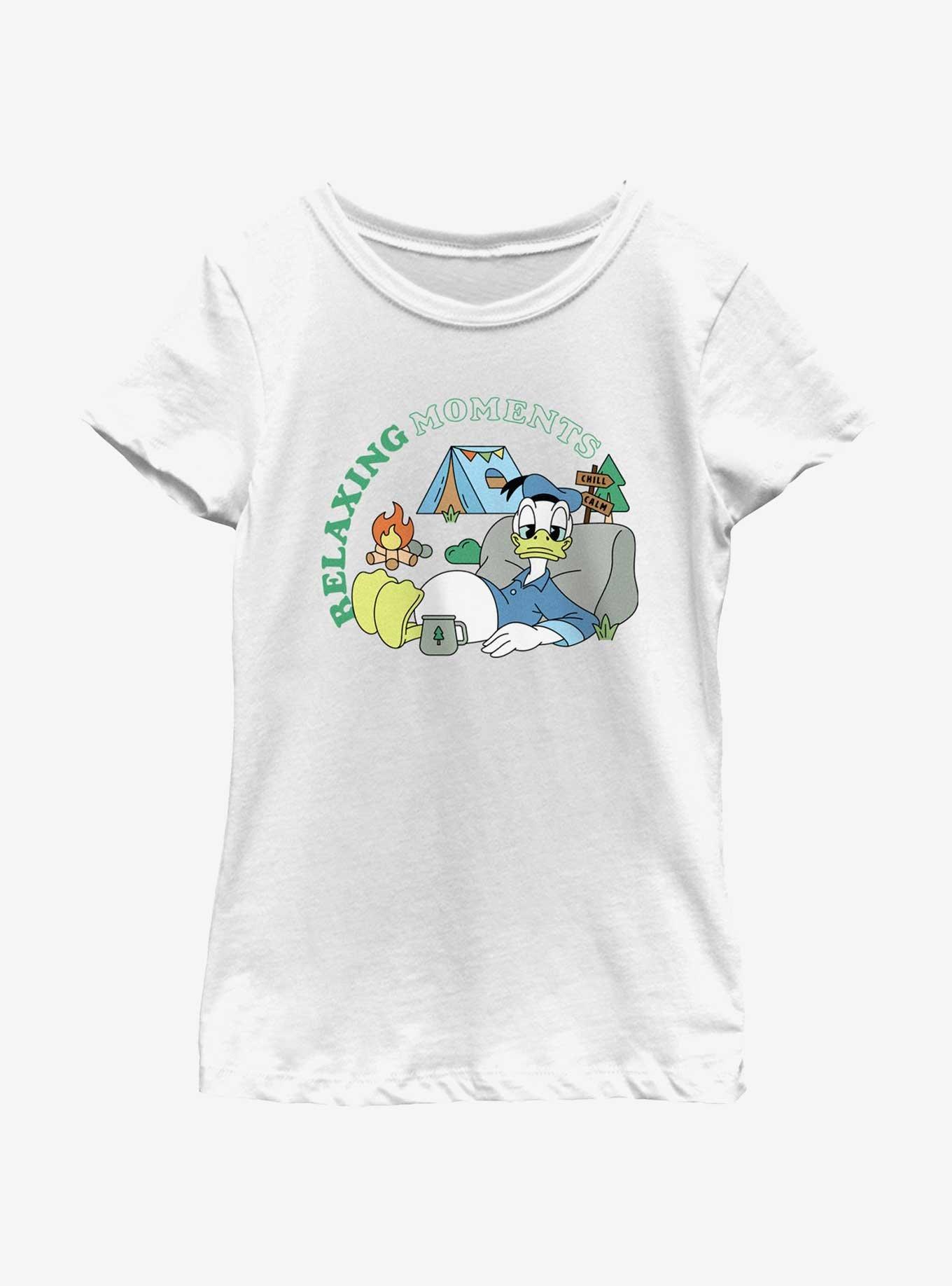 Disney Mickey Mouse Relaxing Moments Youth Girls T-Shirt - WHITE | BoxLunch