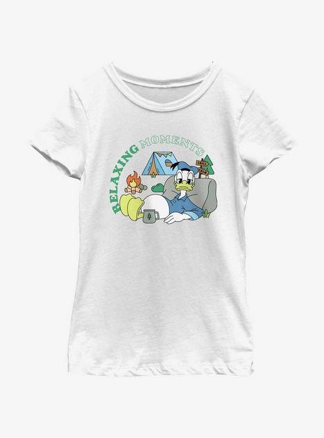 Disney Mickey Mouse Relaxing Moments Youth Girls T-Shirt - WHITE | BoxLunch