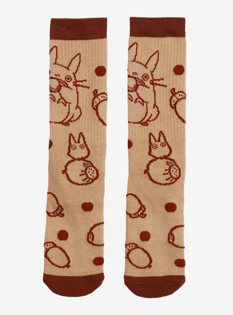 Studio Ghibli® My Neighbor Totoro Acorns Allover Print Crew Socks ...